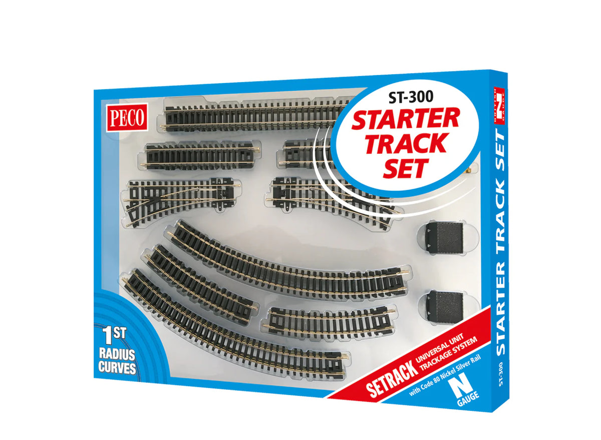 N Gauge PECO ST-300 Starter Track Set - 1st Radius – Tony's Trains Of Rugby